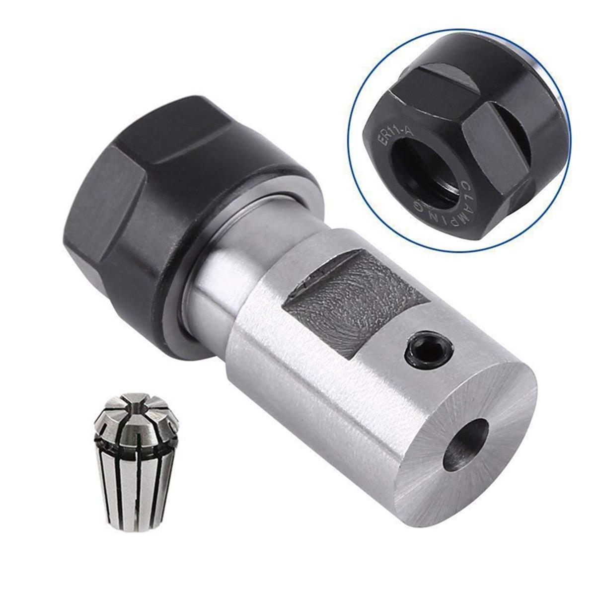Er11 5Mm Motor Shaft Collet Chuck Spindle Extension Rod Inner + Er11 ...