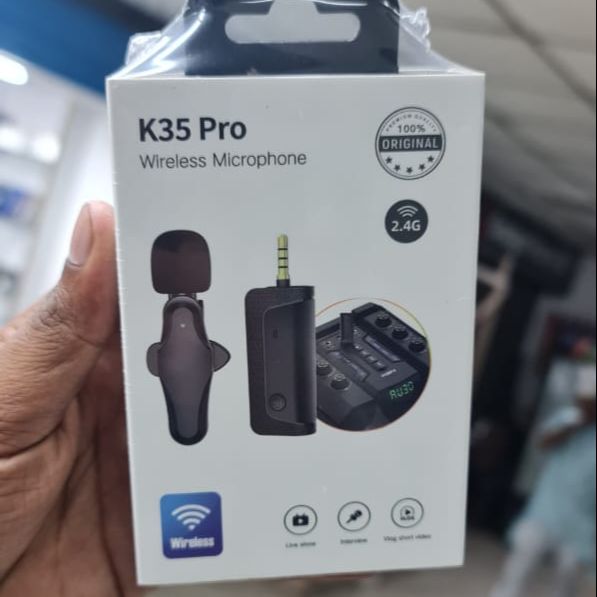 K35 Pro Single Mic Wireless Lavalier Microphone - in shohoz gadget | Daraz.com.bd