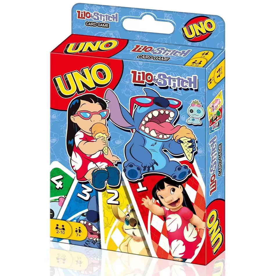 UNO Sanrio Doraemon Lilo and Stitch Board Game Anime Cartoon Kawaii ...