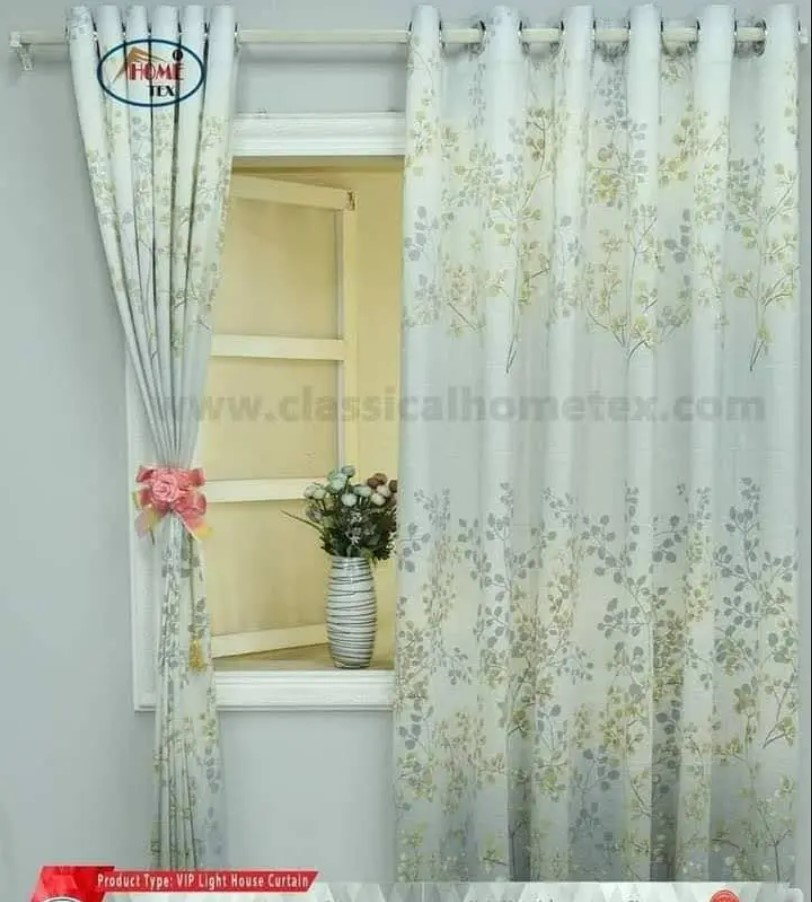 Premium Quality Home tex synthetic Curtain(4 kuchi) parda for Home ...