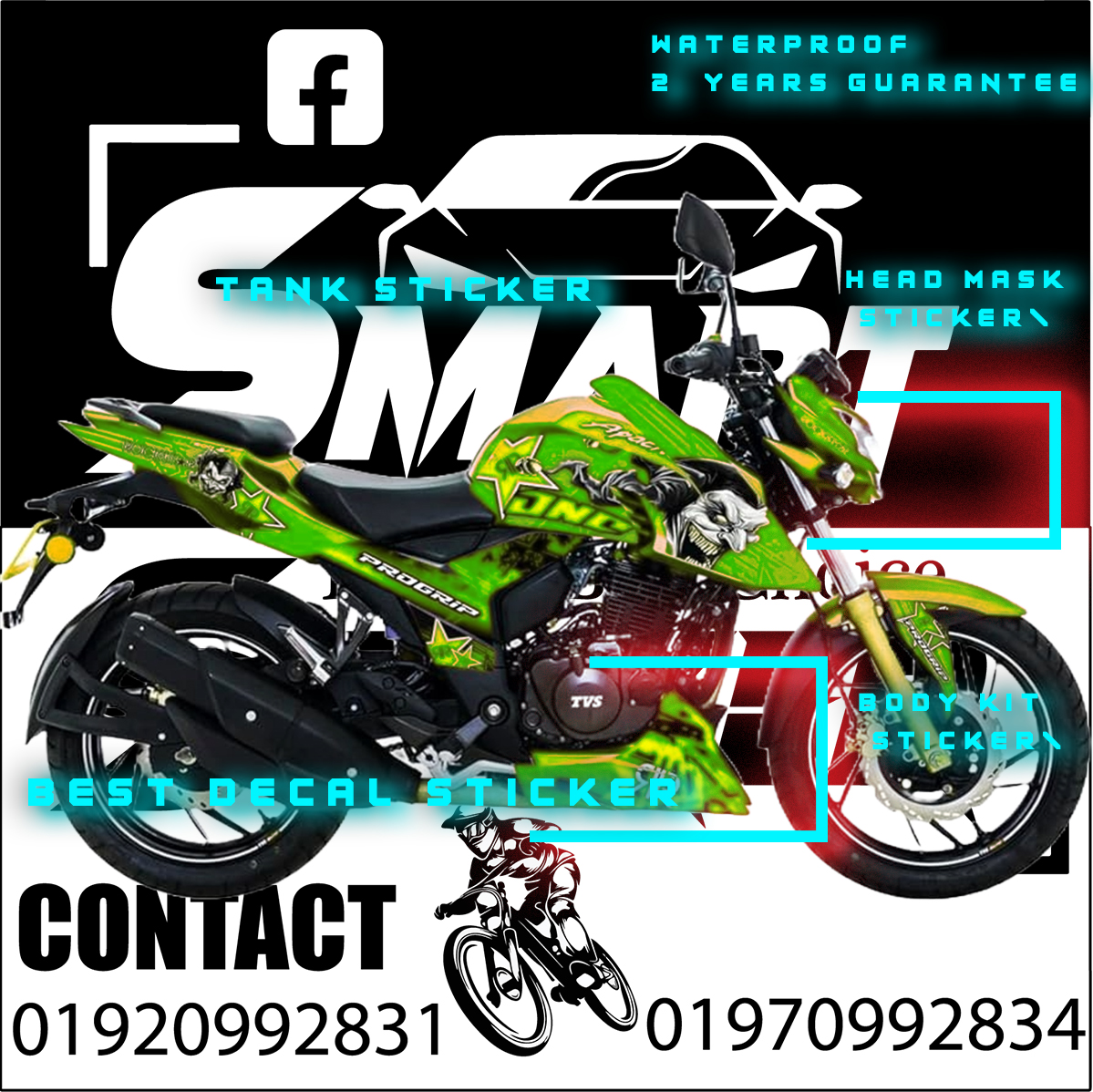 4v bike body sticker available || apache 4v graphics sticker available ...