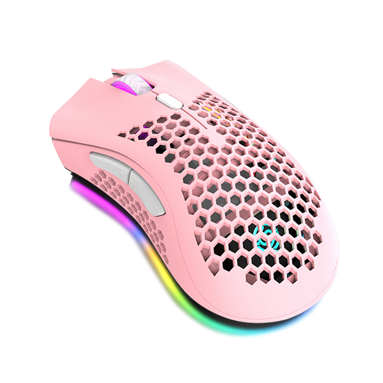 HXSJ ly Mouse with USB Receiver Plug Ergonomic Optical RGB Illuminated ...