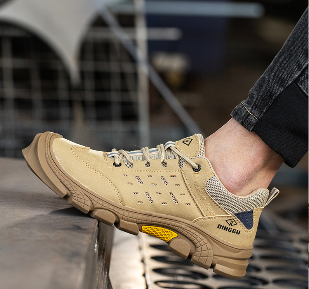 DINGGU safety shoes/ Steel toe and steel mid sole safety shoes/ Light ...