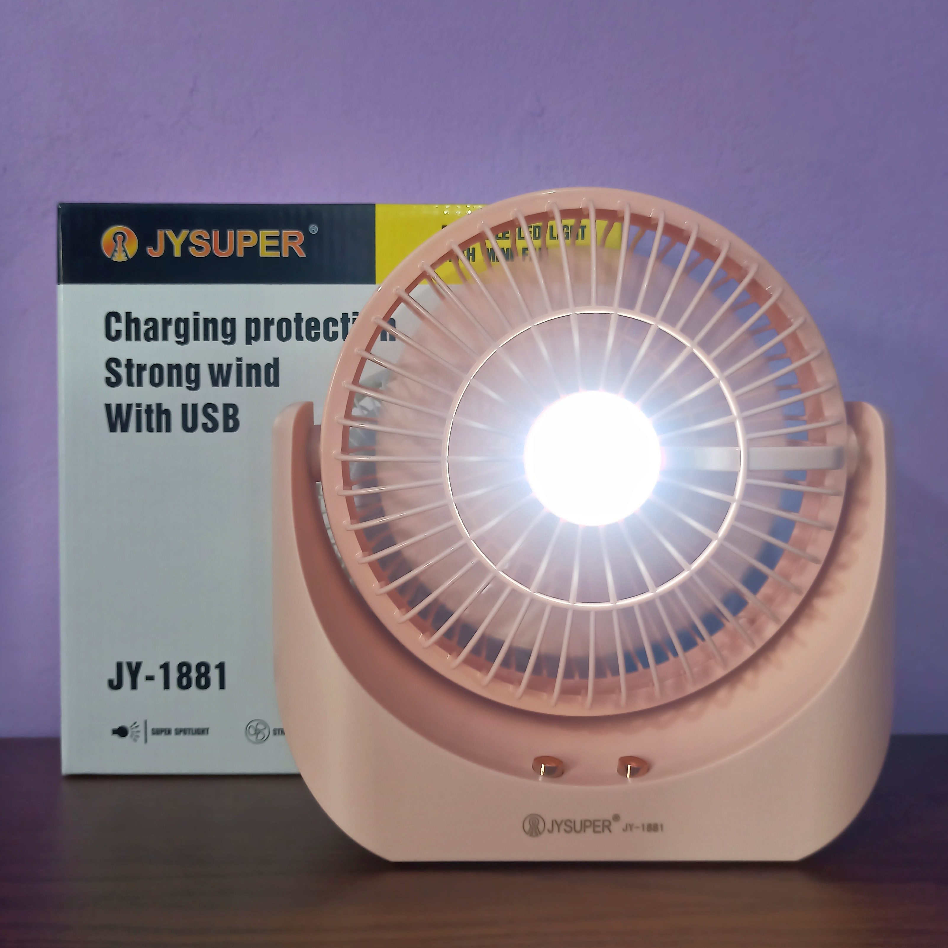 JYSUPER JY-1881 Rechargeable 2400mAh Battery Strong Wind Up-Down ...