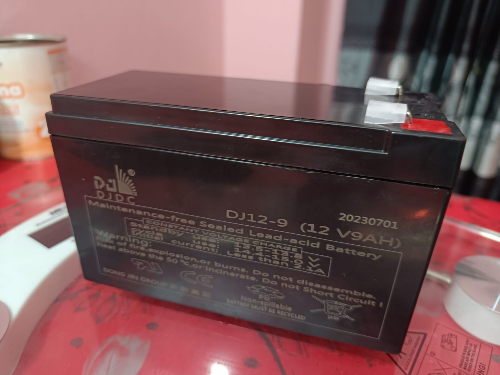 DJDC 12V 9Ah Battery /12V 9Ah Battery compact and Sealed Maintenance ...