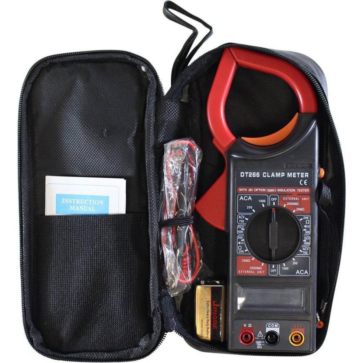 DT-266 Measures AC DC Electricity Ampere Digital Clamp Multimeter ...