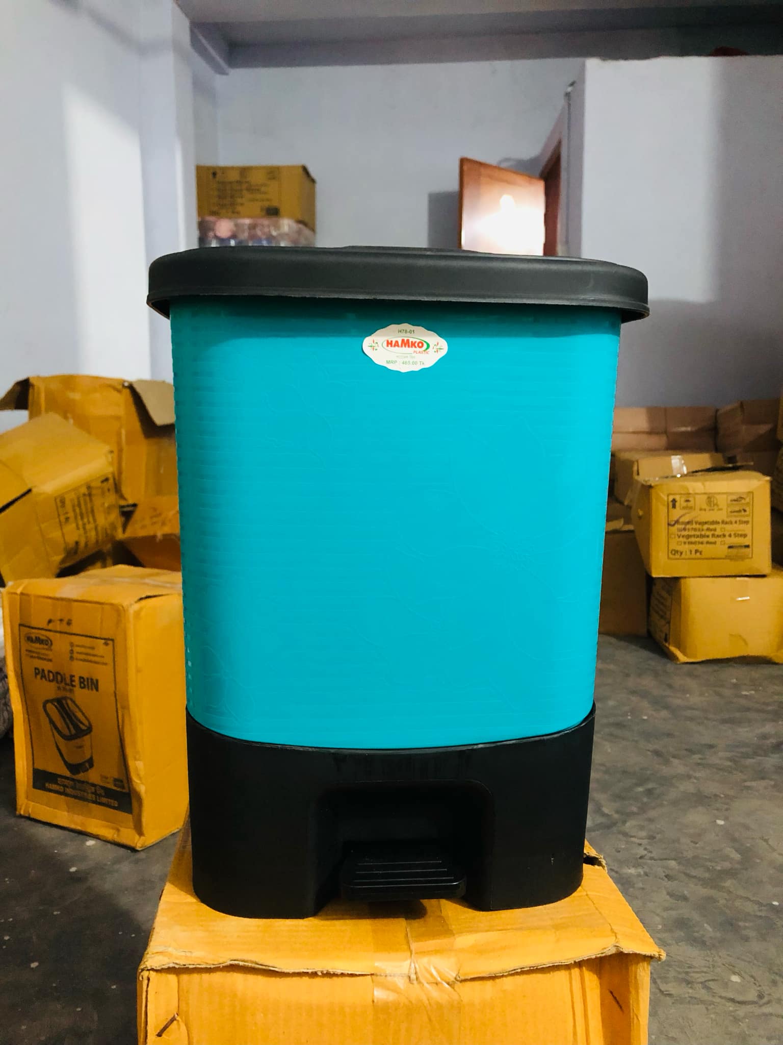 Clean Bin Paddle Bin Waste Paper Basket Water Capacity 17 Litter | Daraz.com.bd
