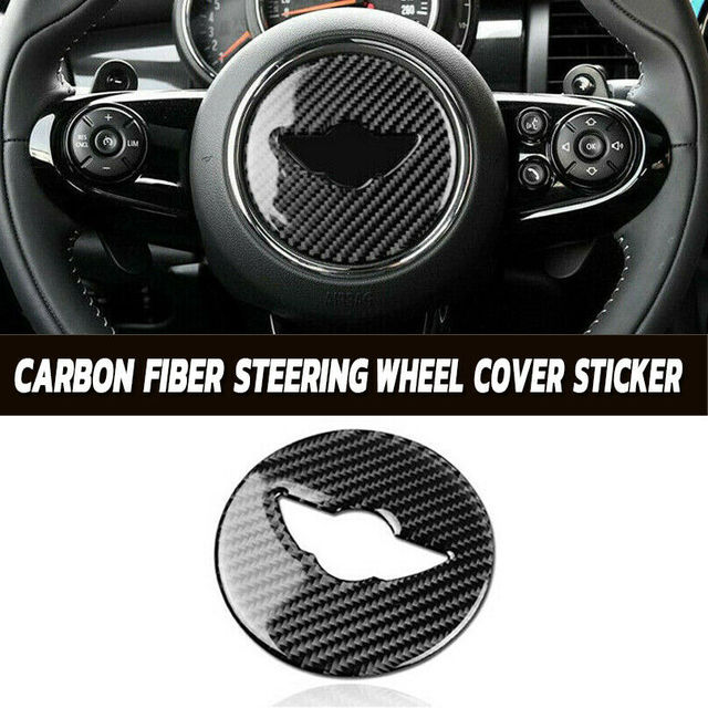Car Steering Wheel Decorative Carbon Fiber Steering Wheel Sticker Cover ...