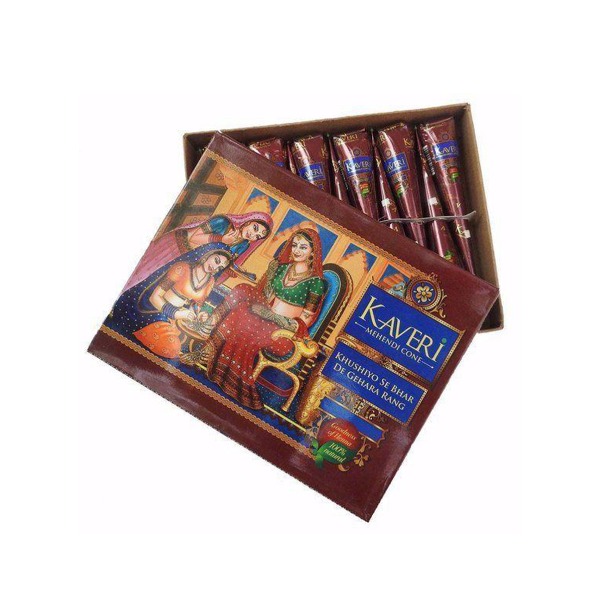 Kaveri Mehedi Indian-12pcs Pack | Daraz.com.bd
