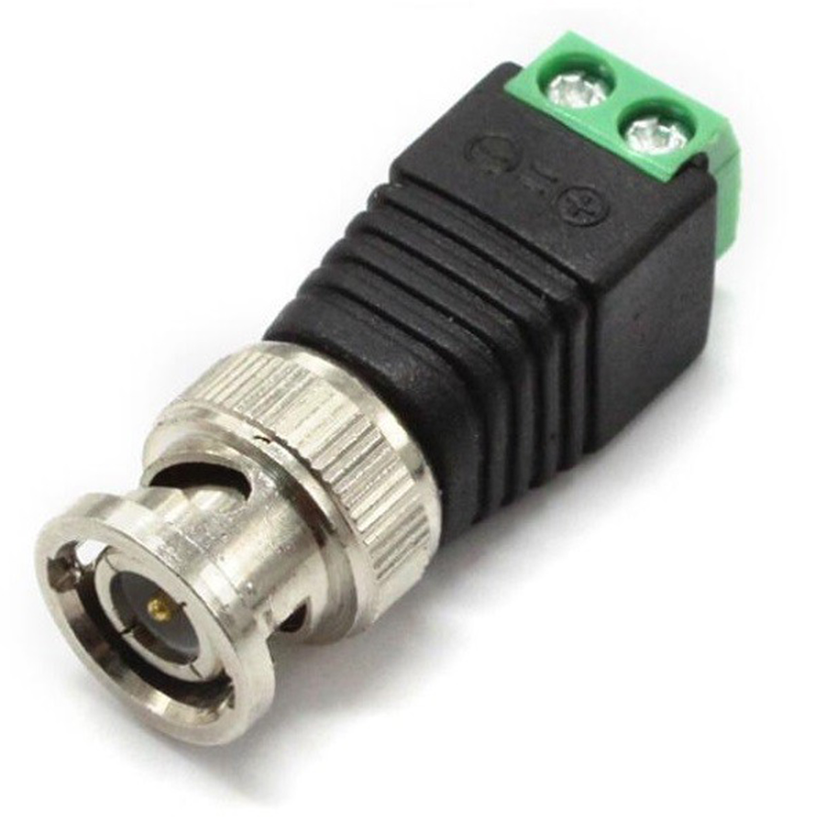 10Pcs Male Metal BNC Connector with DC Connector Plug Screw Terminal ...