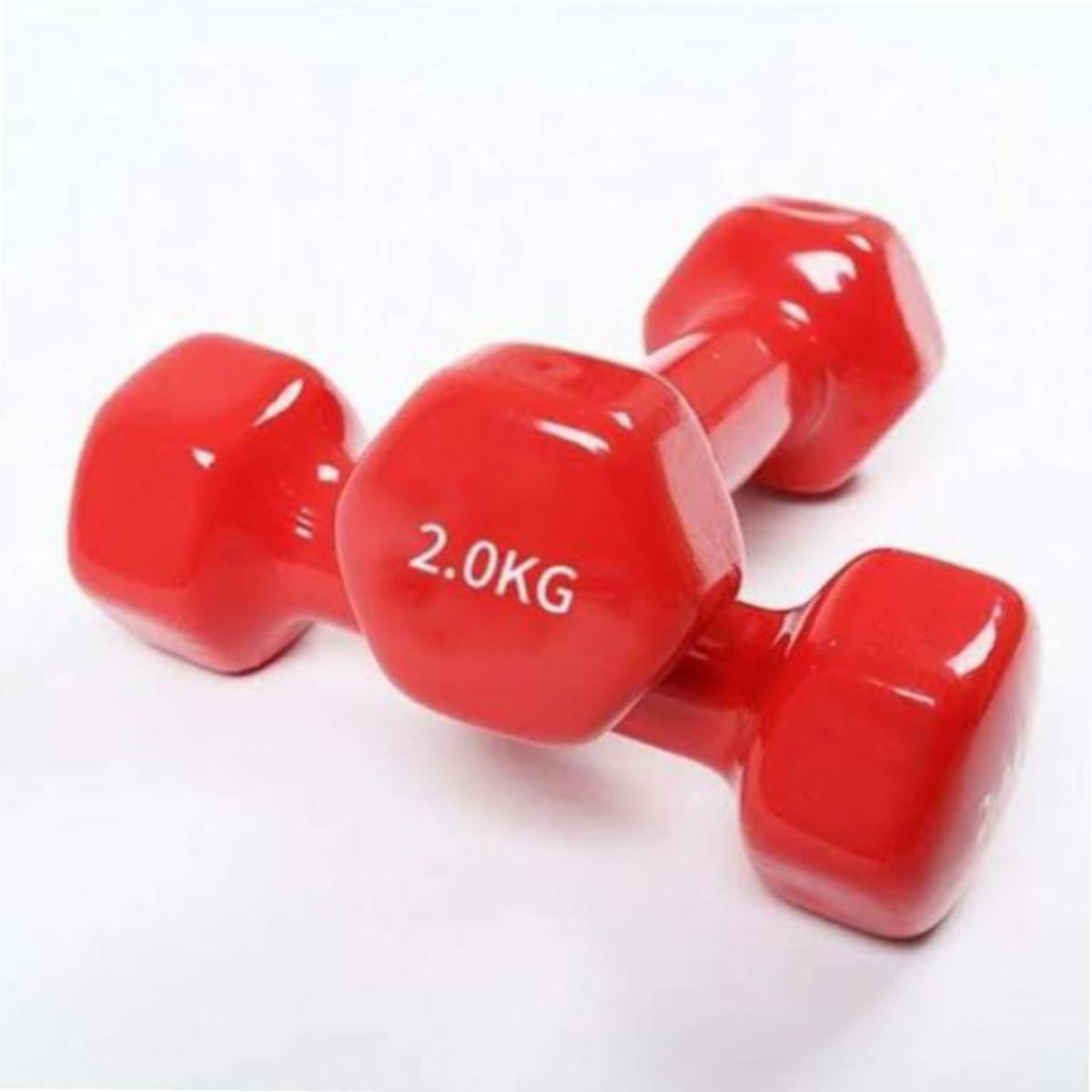 2 kg vinyl dumbbell store