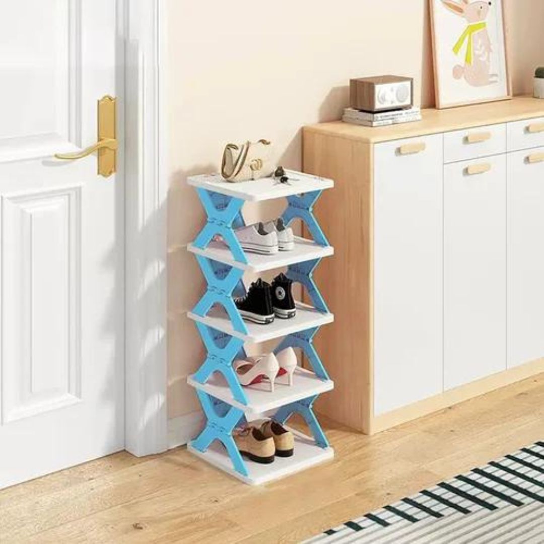 5 Layer Shoe Rack (Stackable Multi-tier Shoe Organizer). | Daraz.com.bd