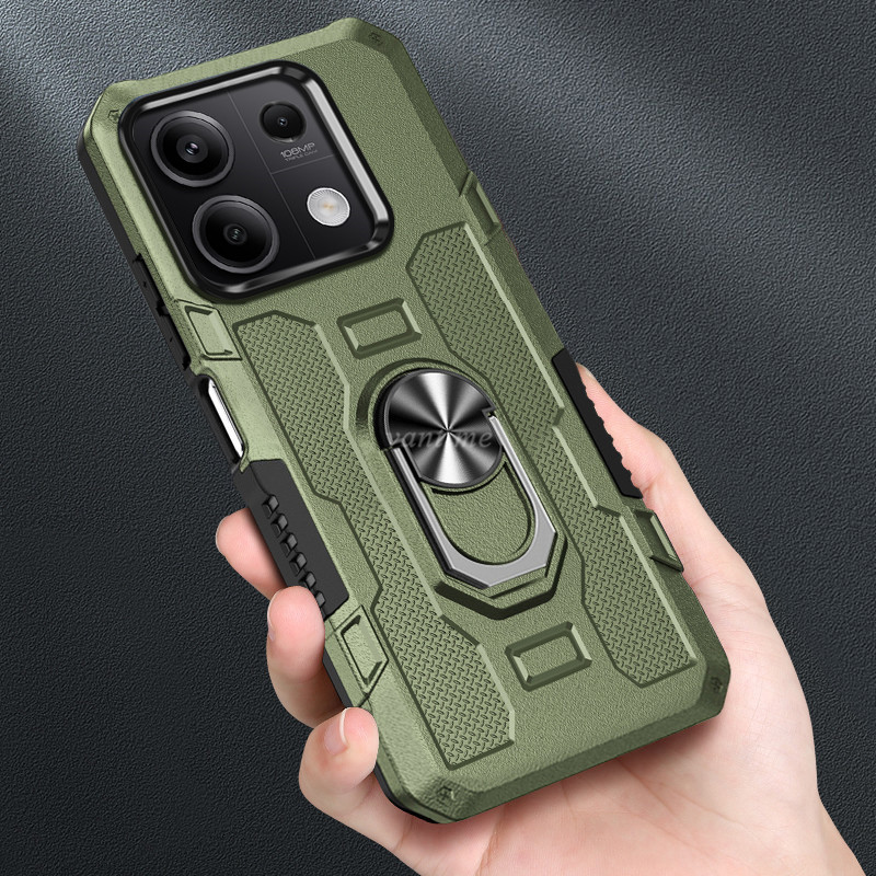 Vantime for Xiaomi Redmi Note 13 5G Armor Case Hybrid ShockProof Dual layer with Ring Stand ...