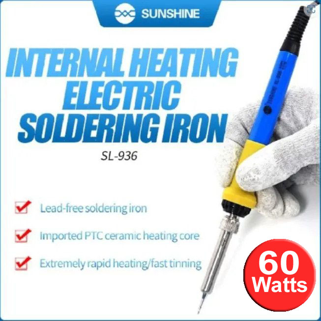 Sunshine Sl-936 Soldering Iron 60 Watt Tatal For Mobile Repair And All Kinds Of Electronics ...