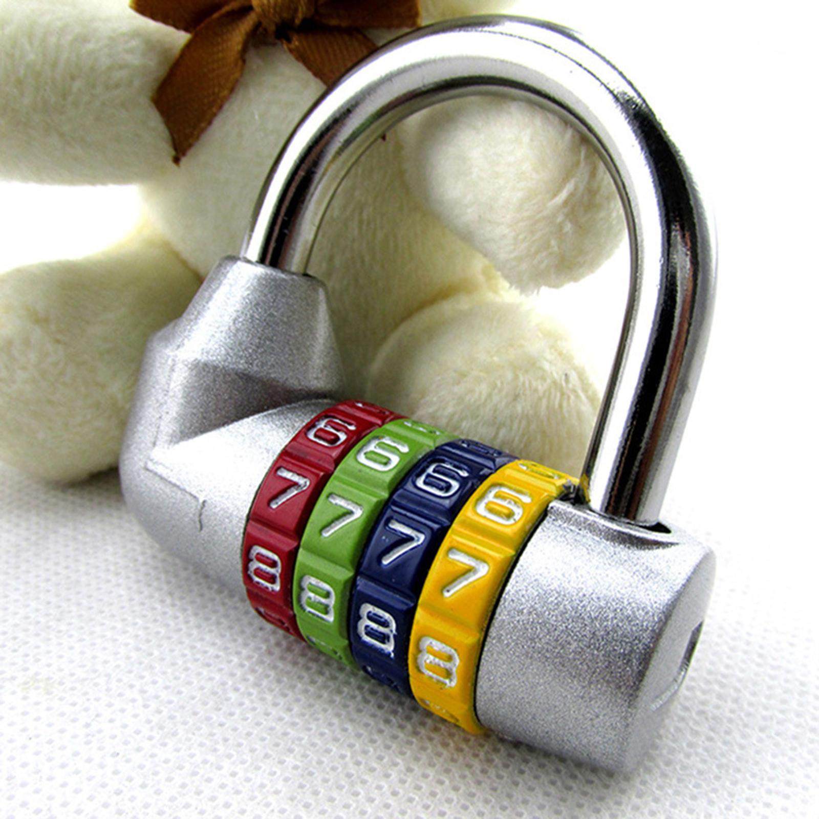 4 Digit Combination Padlock Number Lock Multifunctional Password ...