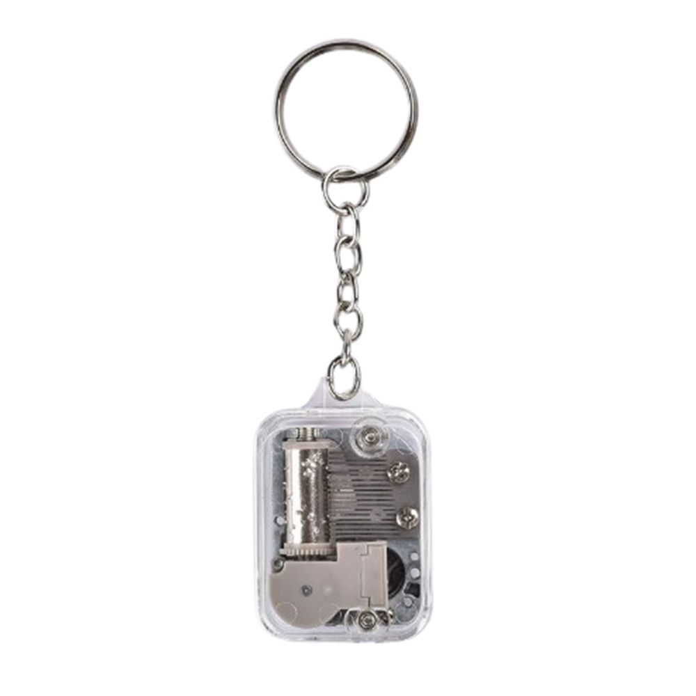 Useful Handy Crank Portable Musical Instrument Music Box Keychain ...