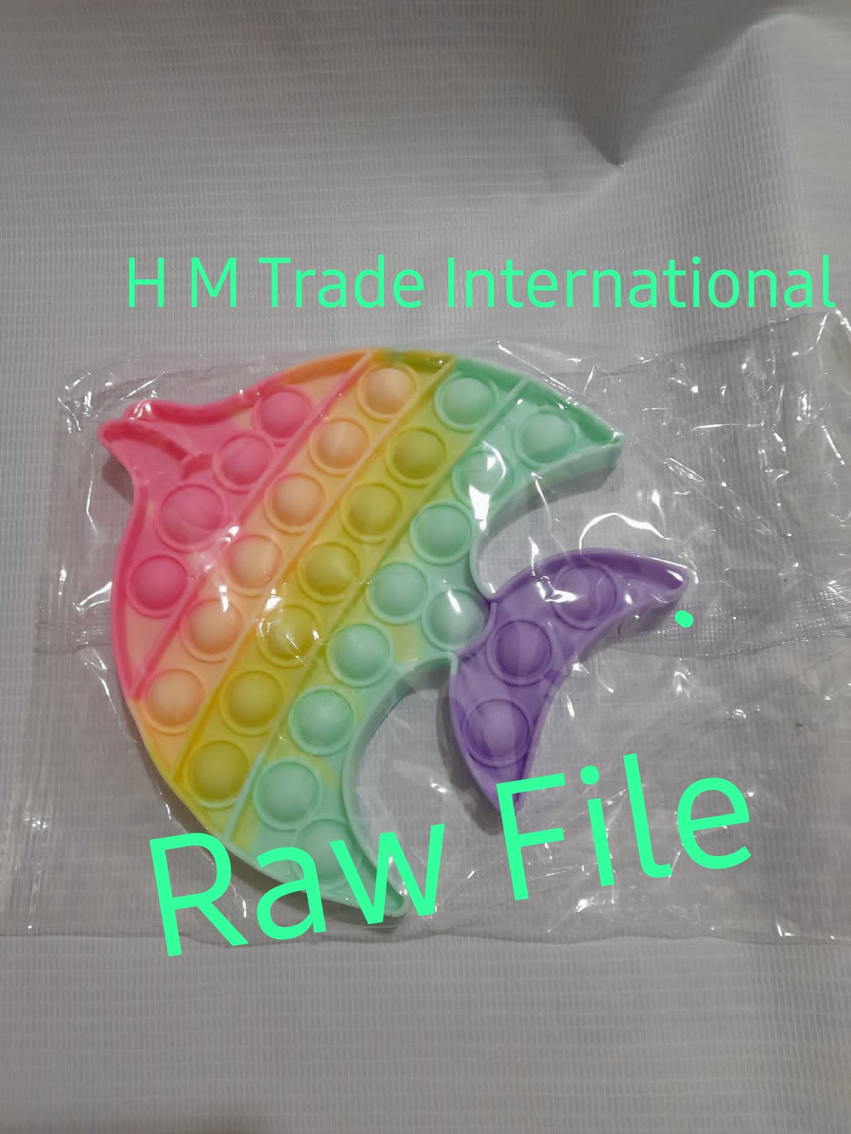 Fish Shaped Bubble Squeezing Pop It Fidget Toys, Push Pop Bubble Fidget ...