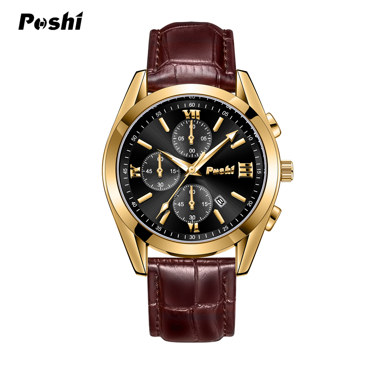 POSHI new collection Quartz Fashion Watch Leather Waterproof Watch for ...
