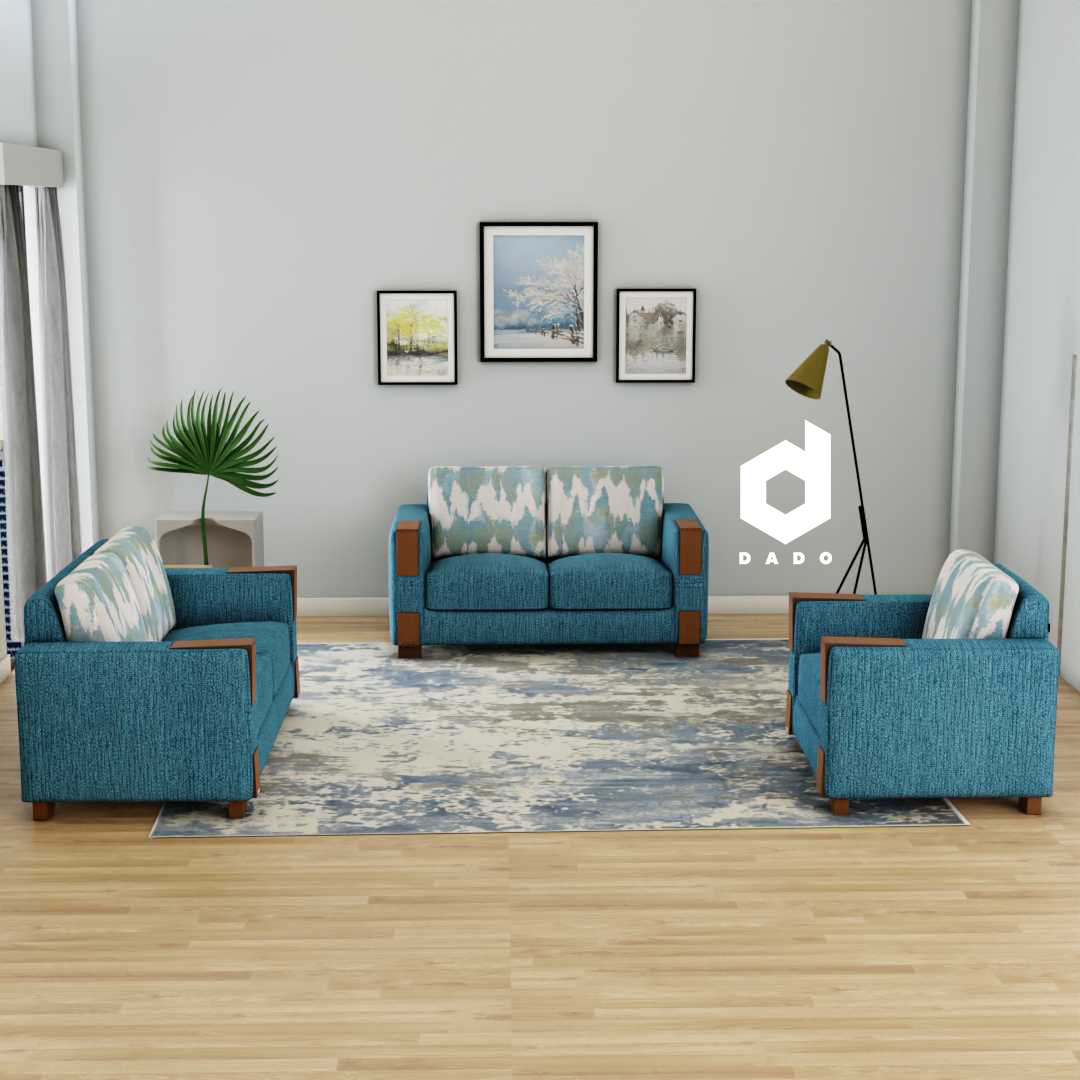DADO elegant Sofa Set (1+2+2 Seat) Lacquer in antique finish | Daraz.com.bd