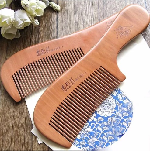 Royal Trikeel Wooden Hair Brush/Comb/Chiruni with Handle | Daraz.com.bd