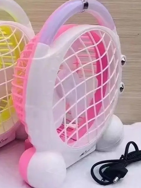 Lithium rechargeable mini table air cooling fan with LED light MOCHO JR ...