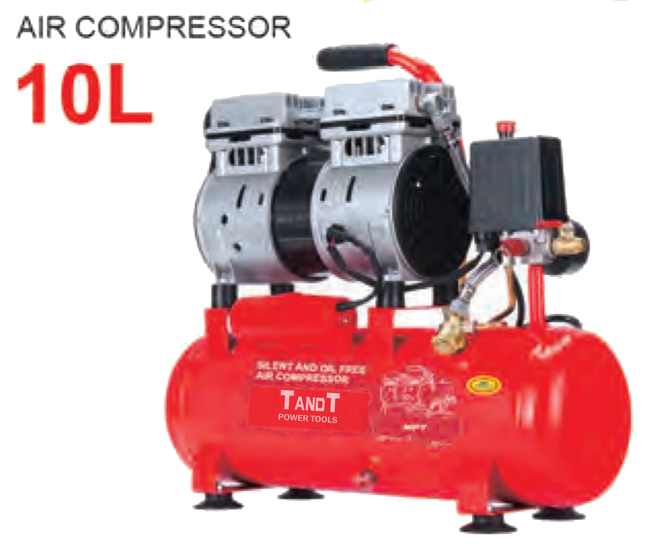 Silent Air Compressor / TANDT 10 liter Air Compressor / Soundless Air ...
