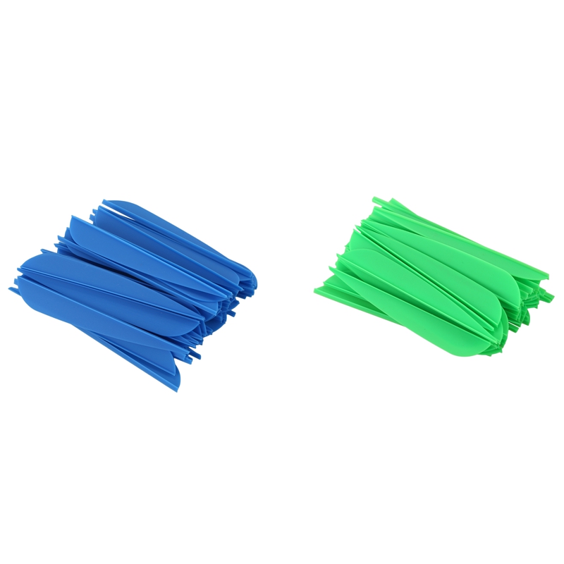 Arrows Vanes 4 Inch Plastic Feather Fletching for DIY Archery Arrows ...