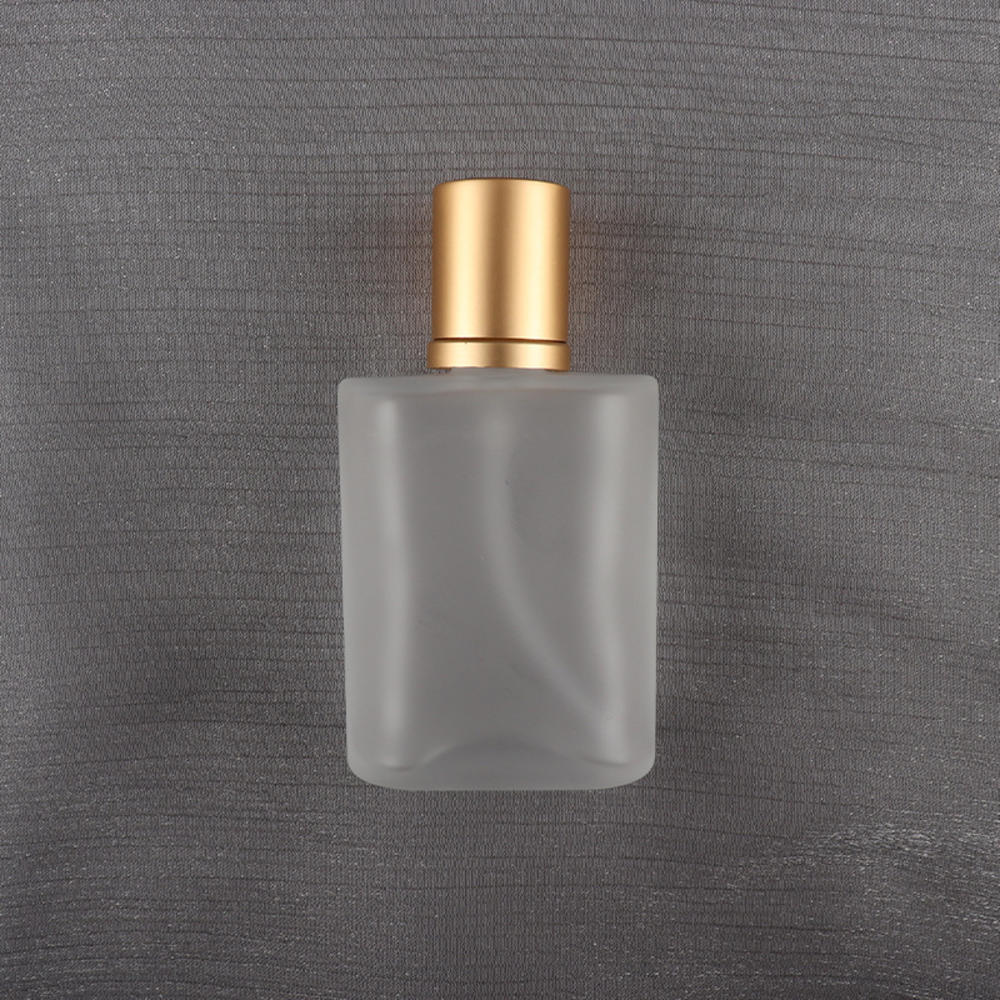 50ml Spray bottle Durable glass Frosted Glass perfume bottle Square 30ml Cosmetics packaging ...