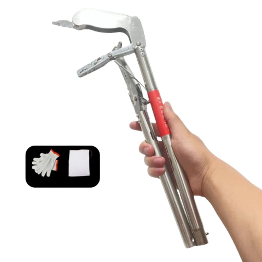 Grabber Up Trash Tongs with lock Snake Tong Handling Hook Foldable ...