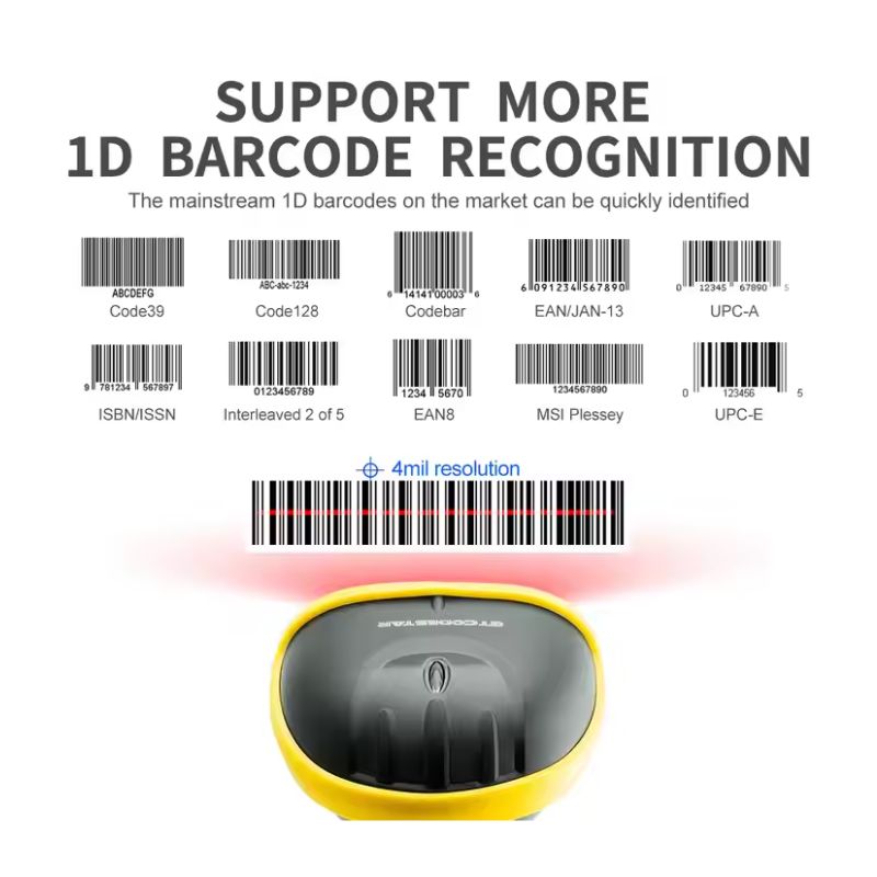 X-620H 1D Wireless Barcode Scanner - High-Speed, Multi-Functional with ...