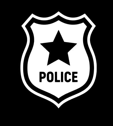 Police logo Sticker for bike | Daraz.com.bd