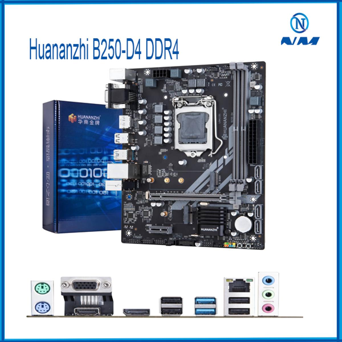 Huananzhi B250-D4 Intel 6Th/7Th/8Th/9Th Gen M-Atx Motherboard - High ...