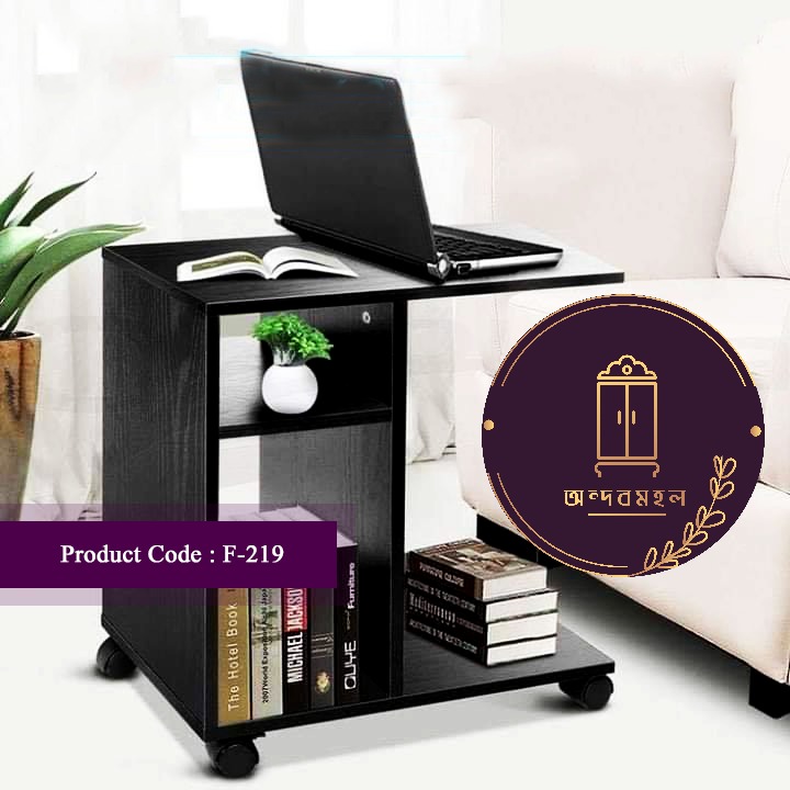 Andormahal Laptop Table With Book shelf Made of Melamine Laminated ...