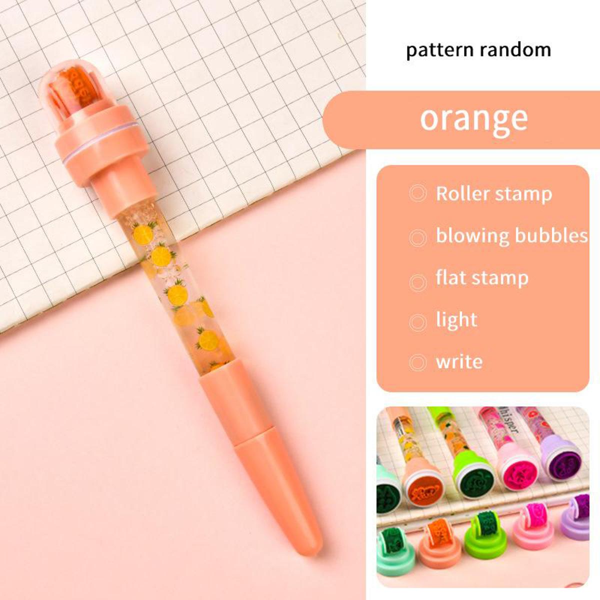 5 IN 1 Cute Seal Ballpoint Pen Children Toys Multi-function Bubble ...