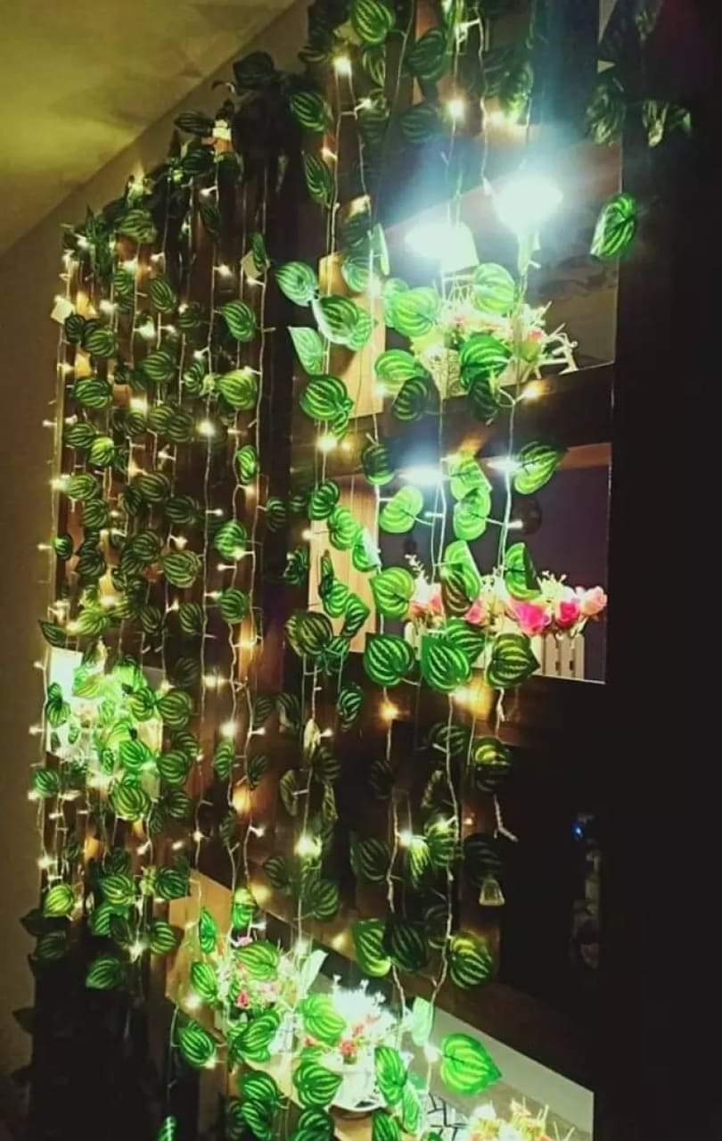 Artificial hanging tree with light,30 Feet Lomba light + 4 Psc ...