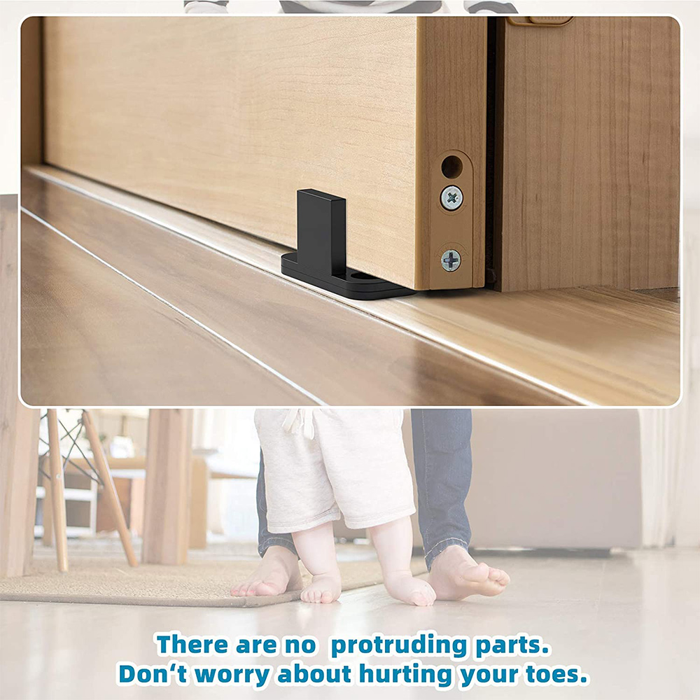 8 Pieces Sliding Barn Door Floor Guides Hardware Plastic Track Guide ...