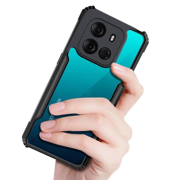 Xundd Back Cover for infinix Smart 7 HD Transparent Hybrid Hard PC Back ...