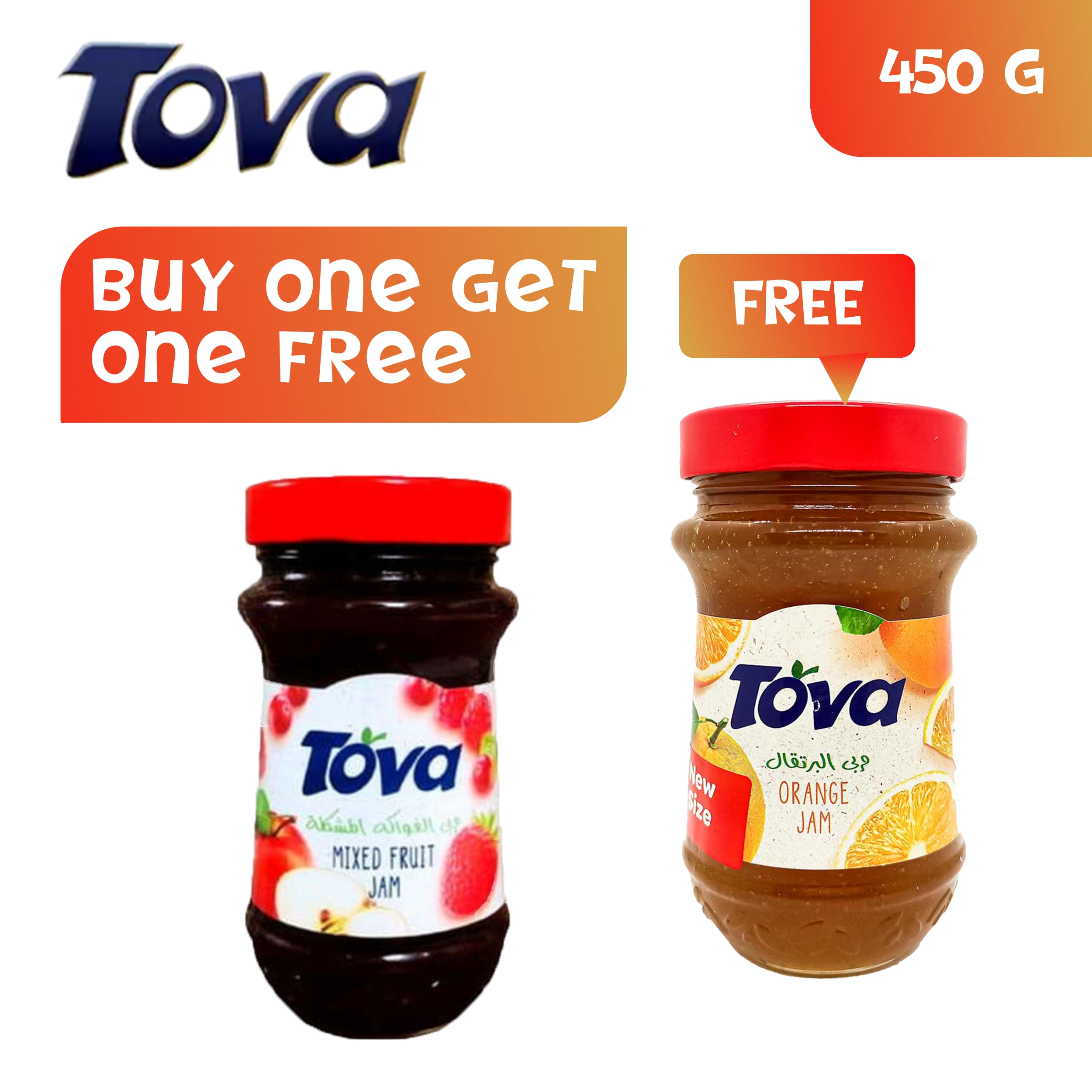 Tova Mixed Fruits Jam - 450gm | Daraz.com.bd