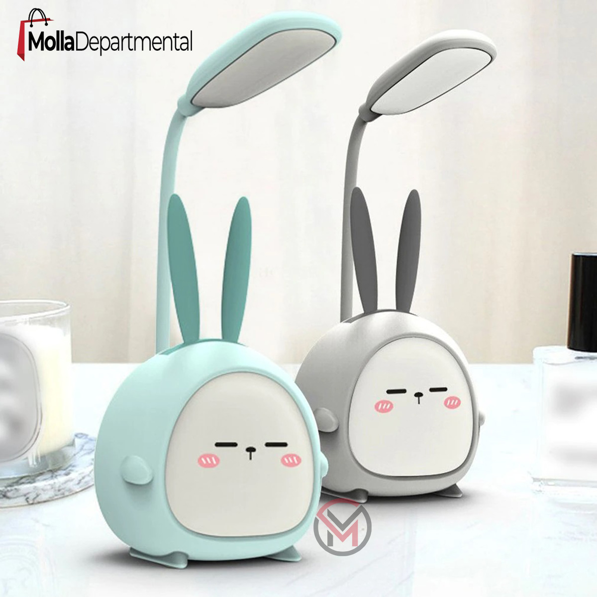 Portable LED Desk Lamp Foldable Light Cute Cartoon Desk Lamp Recharge ...