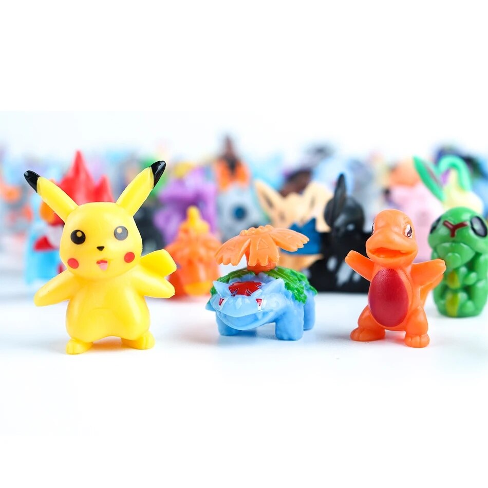 24Pcs Set Pokemon Figure Blind Box Gift Kawaii Pikachu Anime Figural ...