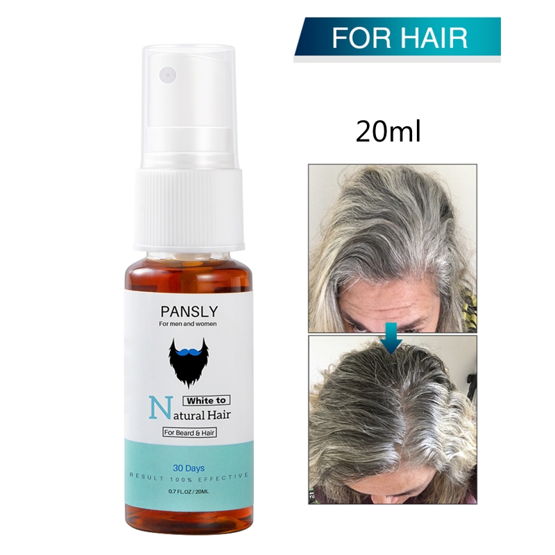 PANSLY Beard Hair Restore To Natural Hair Color Spray for Uni Herbal ...