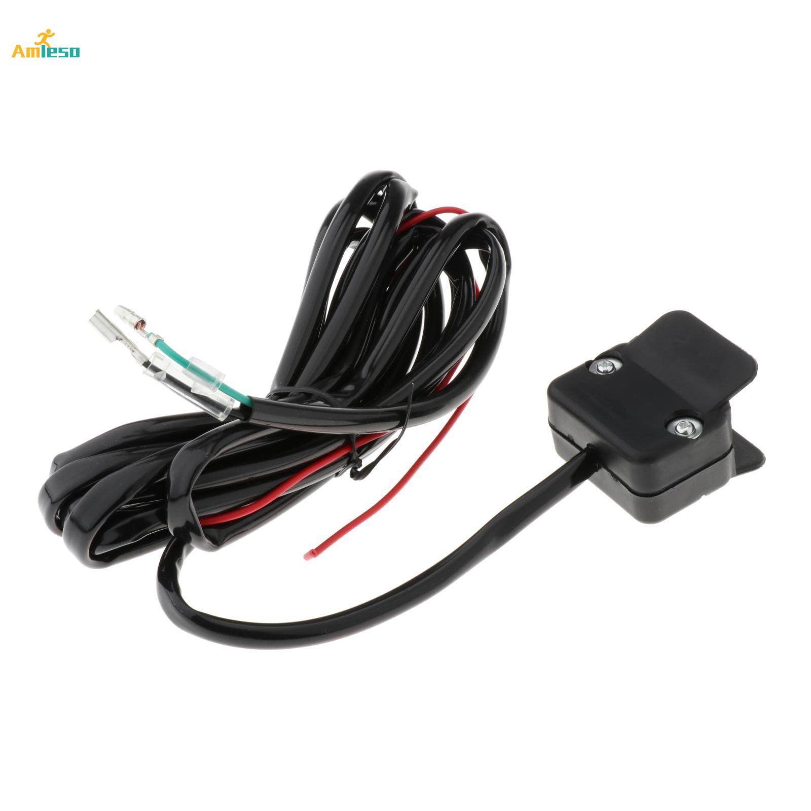 12V Winch Rocker Thumb Switch & Mounting Bracket Replaces for ATV Heavy ...