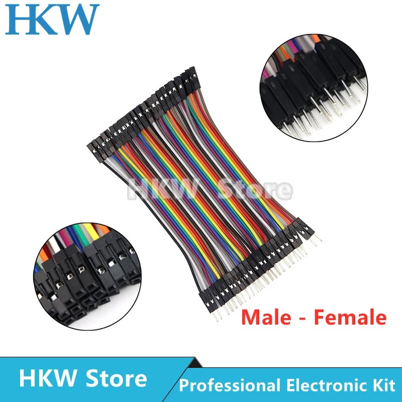 10cm 20CM 30CM 40 pin dupont Jumper Line wire Male to Male Female to ...