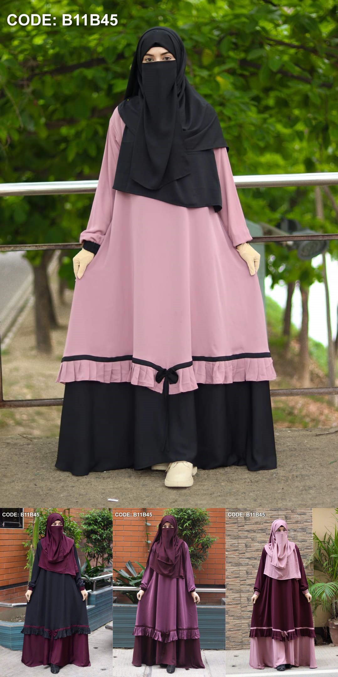 Rani Gown Borka Dubai Charry Kapor without Hijaz for Muslim Woman ...