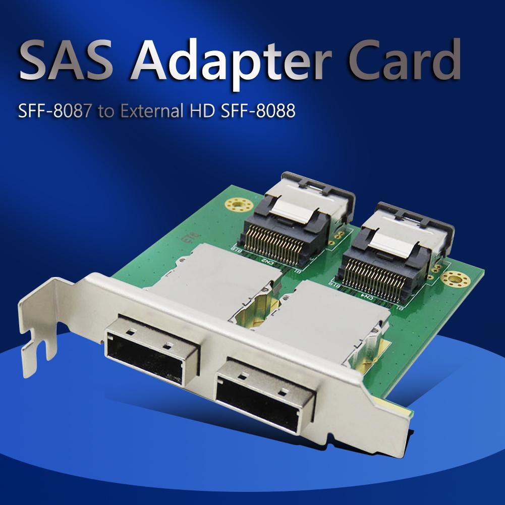Dual Ports Mini SAS Internal SFF-8087 to External HD Mini External ...