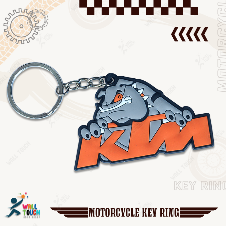 KTM PVC Keychain Key ring Orange Rubber Motorcycle Bike Car Collectible ...