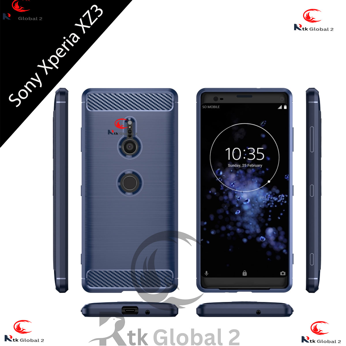 Carbon Fiber Cover For Sony Xperia XZ3 / Carbon Fiber Cases Luxury ...