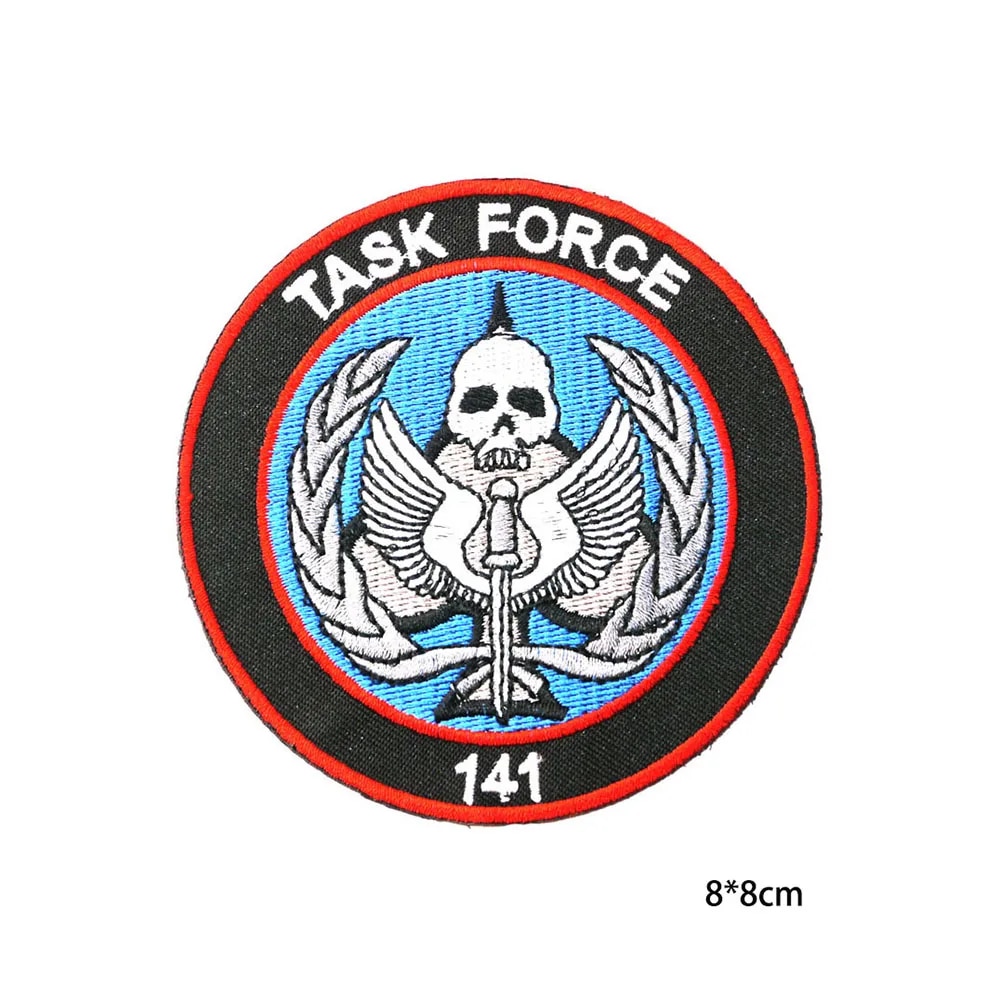 Call of Duty Patches on Clothes Ghost Mask Embroidered SHD Black Ops ...