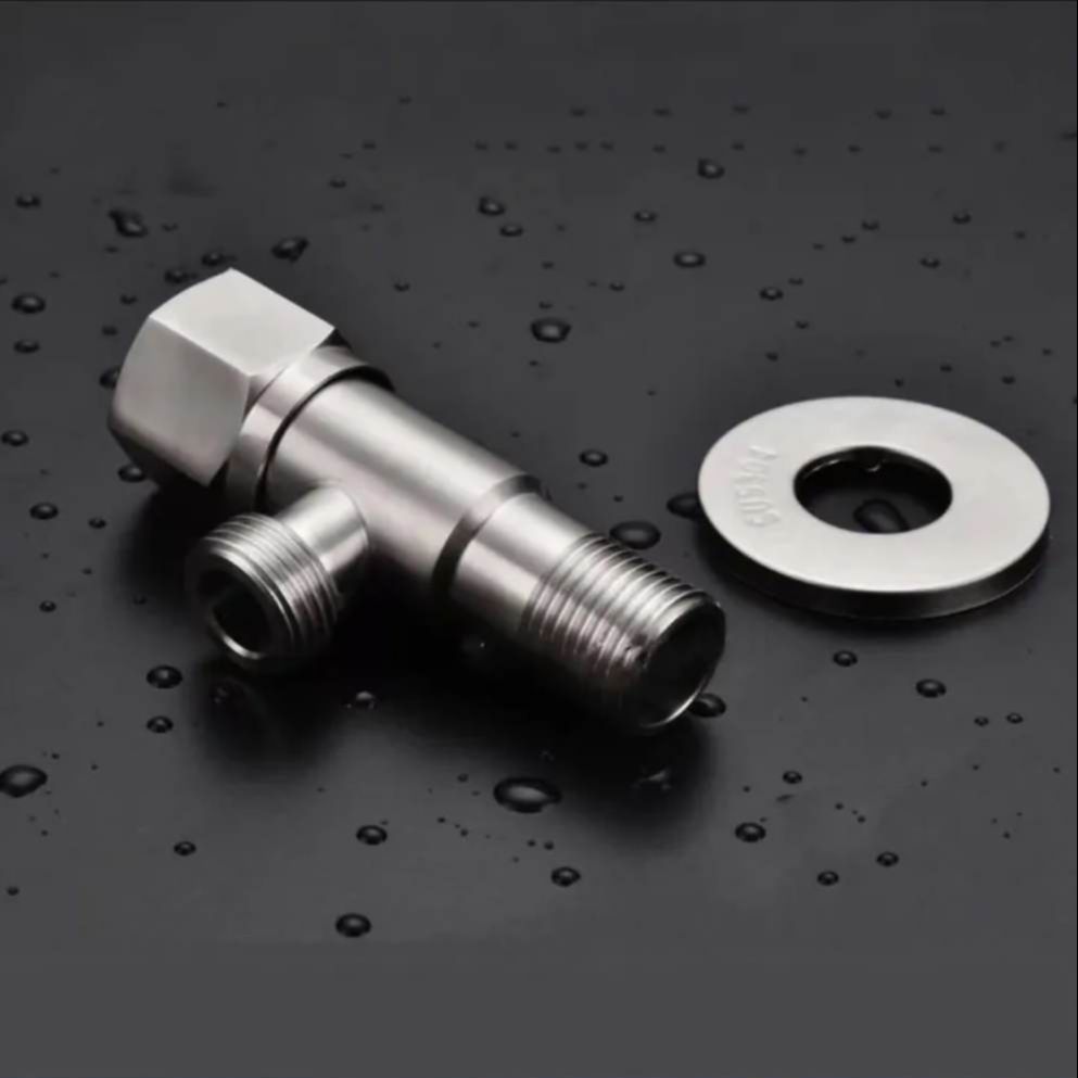 SUS 304 One way angle Valve Stainless Steel / 1/2" Angel Stop Valve For ...