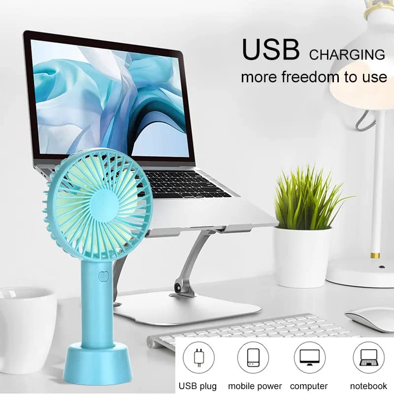 Mini Rechargeable USB Charging Portable Handheld 3 Gear Speed Desktop Fan